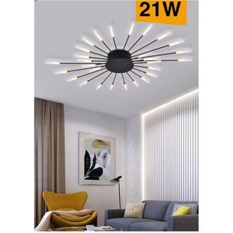 Trade Shop Trade Shop - moderne led deckenleuchte 21W deckenlampe mit lichtstrahlungen 6500K 3000K 4000K C33