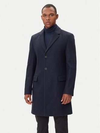HUGO BOSS Wollmantel Migor2541 50546528 Dunkelblau Slim Fit