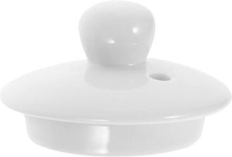 NUOBESTY Couvercle de Th&eacute;i&egrave;re en C&eacute;ramique Blanc Pur Bord Lisse Pi&egrave;ce de Rechange pour Bouilloire Domestique Accessoire Maison Adapt&eacute; pour Th&eacute;i&egrave;re Petite Taill