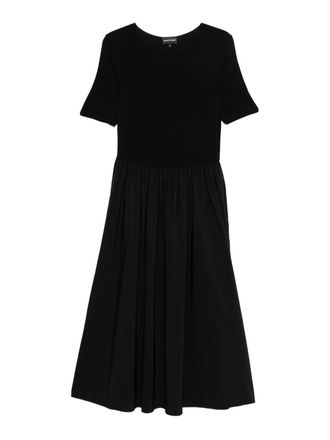 Emporio Armani Robe Au Genou - Noir