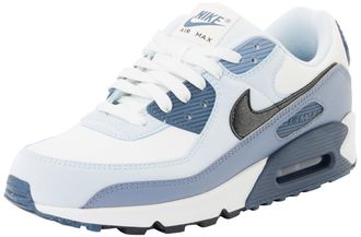 Nike HM8128-100 WMNS AIR MAX 90 Damen Summit White/Black-Ashen Slate-Blue Tint EU 38