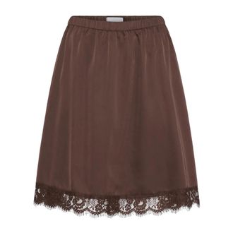 Ichi Midi-R&ouml;cke - - Skirts - Damen - Braun - XL