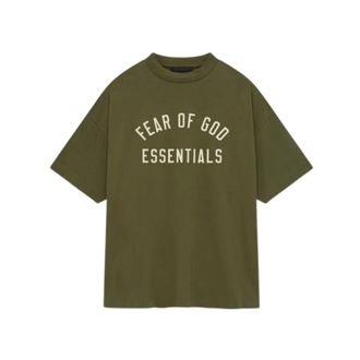 Fear of God Jersey Crewneck Tee - - Tops - Herren - Gr&uuml;n - L