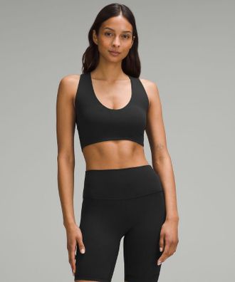 lululemon Soutien-gorge Bend This à encolure dégagée et croisée Maintien léger, bonnets A-C pour Femmes - Taille XXS/XS