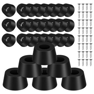 NUOBESTY 120 Sätze Möbelgleiter PVC Gummifüße mit Schraube rutschfeste Möbelbein Pads für Küchenutensilien Geräte und Möbel Installieren und Vielseitig Einsetz