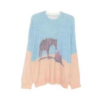 One Of These Days So Far Away Bedruckter Pullover - - Knitwear - Herren - Mehrfarbig - XL