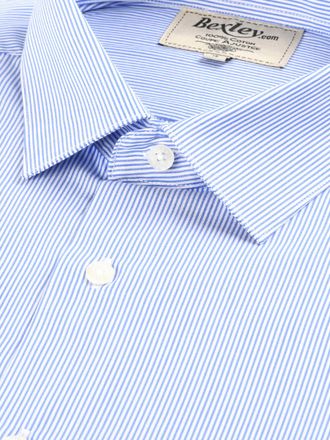 Bexley Aubertin Classic - Chemise homme bleu ocean et blanc