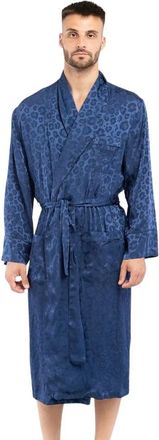 Moschino Homme, V&ecirc;tements de nuit et de d&eacute;tente, Bleu, Taille: M Robe en m&eacute;lange de soie
