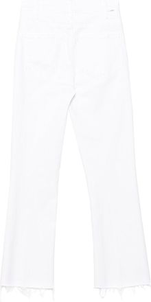 Mother Ankle Fray Jeans - White