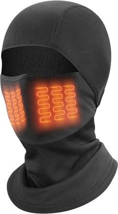 Generic Cagoule chauffante - Couvre-visage chauffant pour ski, cagoule de moto | Cagoule coupe-vent pour le visage, le cou, 3 températures réglables par temps