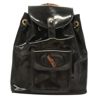 Gucci Pre-owned Toile sacs-dos - Femme - Pre-owned - Noir - Taille: ONE Size