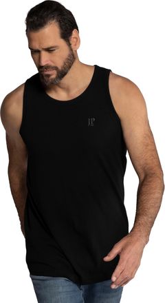 JP1880 Herren große Größen Übergrößen Menswear L-8XL bis 8 XL, Basic Unterhemd, Tanktop, Ärmellos, Rundhals, schwarz 3XL 705145130-3XL