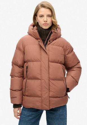Superdry Steppjacke HOODED 5 BAFFLE SPORTS PUFFER mit Relaxed Fit, aus Polyester, pflegeleichtes Webmaterial