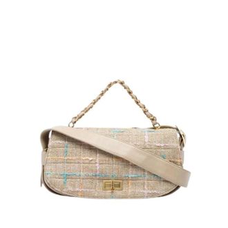 Chanel Pre-owned Tweed Satchel - - Pre-owned - Damen - Beige - ONE SIZE