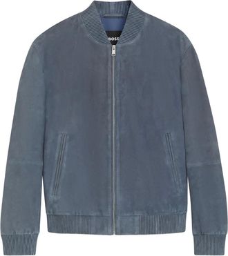 BOSS Muller Jacke aus Wildleder - Blau