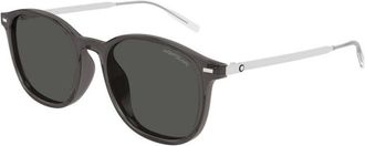 Montblanc Montblanc, Homme, Accessoires, Gris, Taille: 54 MM 0454Sa 004 Lunettes de soleil