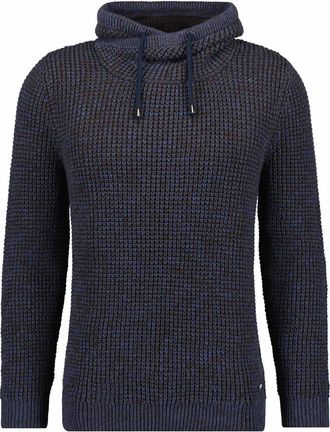 Ragman Herren Strick-Pullover mit Maseltov-Kragen Braun-080, XL