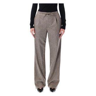 Loulou Studio Femme, Pantalons, Gris, Taille: 40 FR Harlem Pantalons