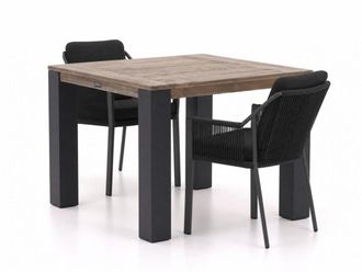 Tierra Outdoor Liv/ROUGH-X 100 cm Gartenm&ouml;bel-Set 3-teilig stapelbar