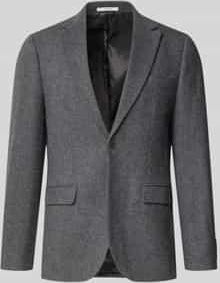 Selected Slim Fit Sakko mit Pattentaschen aus Wolle