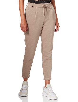 Only Damen Onlpopsweat Every Life Easy PNT Noos Freizeithose, Walnutdetail:Pure Cashmere Melange, M / 34L EU