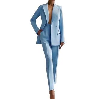 Generic Ensemble de v&ecirc;tements de d&eacute;tente pour femme - Tenue d&eacute;contract&eacute;e tendance - Ensemble 2 pi&egrave;ces - Haut &agrave; manches longues et pantalon pour la d&eacute;tente - E