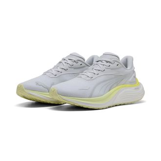Puma Damen Electrify Nitro 4 Wn Stra&szlig;en-Laufschuh, Vibrant Silver Apple Spritz Deep Plum, 36 EU