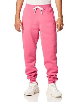 Southpole 1570 Basic Active Fleece Jogger Sweatpants Pantalon de Jogging en Polaire pour Homme, Rose Profond, Taille