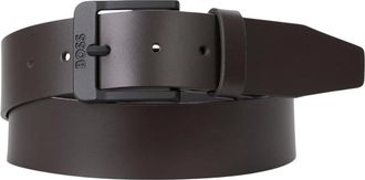 HUGO BOSS Homme, Accessoires, Brun, Taille: 115 CM Leather Belt with Logo Buckle