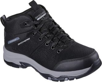 Skechers Femme Trego Trail Destination Chaussure de randonn&eacute;e, Black Synthetic/Textile/Charcoal Trim, 38.5 EU