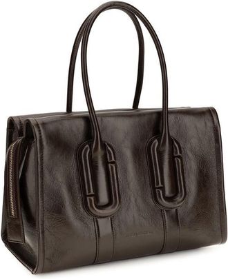 Marc Jacobs Womens Brown Calf Leather Bos Taurus Shoulder Bag