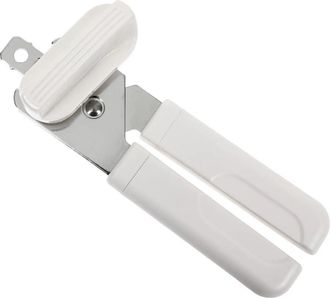 KitchenCraft Multifunktions-Dosenöffner mit integriertem Flaschenverschluss-Entferner, 18cm (7.1), Weiß/Silber