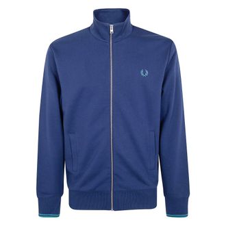 Fred Perry Homme, Sweatshirts et sweats &agrave; capuche, Bleu, Taille: S Zip Through SweaT-shirt