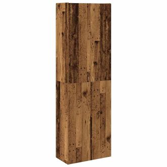 Generic B&uuml;roschrank mit 2 T&uuml;ren und 5 F&auml;chern, Mehrzweckschrank, Aktenschrank f&uuml;r Wohnzimmer, Schlafzimmer, Heimb&uuml;ro, Altholz-Optik 60x32x190 cm Holzwerkstoff