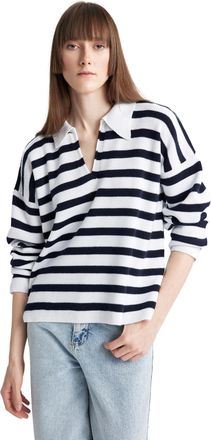 DeFacto Pullover Damen Langarm Blusen & Tuniken - Pullover Damen Winter Sweater Regular Fit Polo Neck