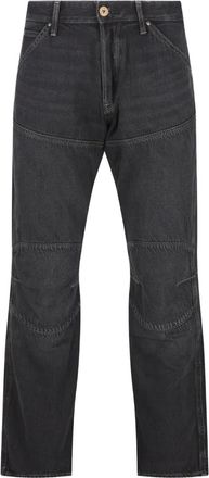 G-Star five-pockets logo-patch jeans - Grau