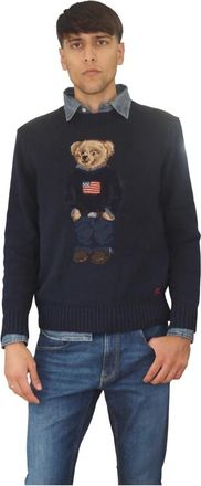 Ralph Lauren Homme, Pulls, Bleu, Taille: S Chemise Polo Bear pour homme - S, NAV