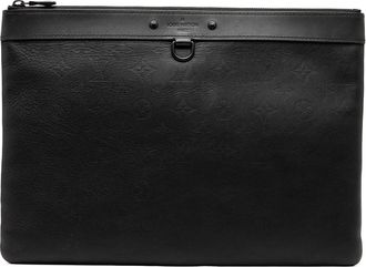 Louis Vuitton Clutches - Monogram Shadow Discovery Pochette - Gr. unisize - in Schwarz - f&uuml;r Damen