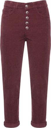 Dondup Pantalon ample Koons - Femme - Jeans - Rouge - Taille: W27