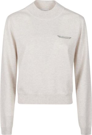 Brunello Cucinelli Femme, Pulls, Gris, Taille: 42 FR Pull ras du cou