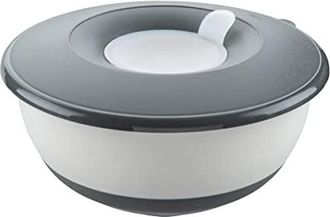 Dr. Oetker R&uuml;hrsch&uuml;ssel 3,2 l Kunststoff, Backsch&uuml;ssel, mit Spritzschutz und Frischhaltedeckel, Menge: 1 St&uuml;ck, Grau
