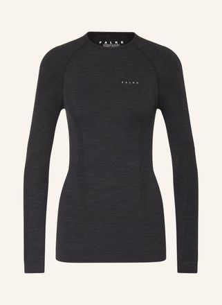 Falke Funktionsw&auml;sche-Shirt Wool-Tech Mit Merinowolle schwarz