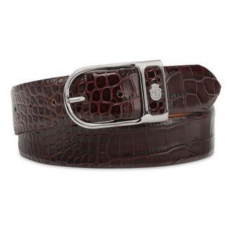 Billionaire Boys Club Leather Belt Crocco - - Accessories - Herren - Braun - 105 CM