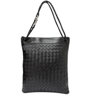 Bottega Veneta Pre-owned Leder Schultertasche - - Pre-owned - Herren - Schwarzk - ONE SIZE