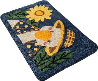 Generic Paillasson en peluche - Tapis de porte amusant - Antid&eacute;rapant - Absorbe leau - Tapis doux &agrave; s&eacute;chage rapide pour cuisine, salle de bain, entr&eacute;e, couloi