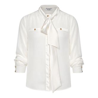 Fracomina Camicia con fiocco - - Blouses & Shirts - Damen - Wei&szlig; - M