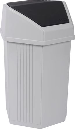 Eda M&uuml;lleimer mit Gabel, 25 l, Wei&szlig; gekalkt