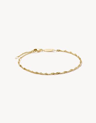 Thomas Sabo Vergoldetes Bettelarmband im Singapur-Design in Gold