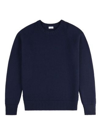 Fay Pullover mit Ellenbogen-Patches - Blau