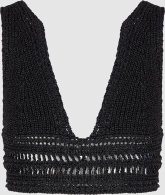 Iro Top Brassi&egrave;re Wolfie Maille Wolfie Black